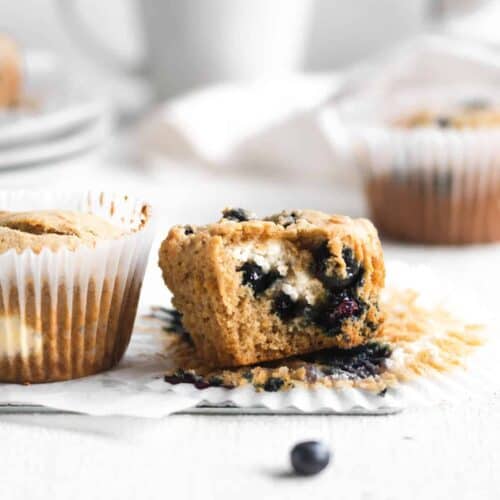 Fluffy Blueberry Cream Cheese Muffins - The Cheese Knees