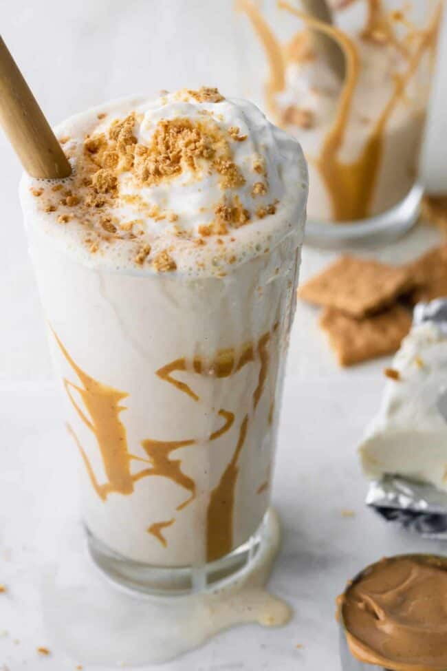 Peanut Butter Cheesecake Milkshake - The Cheese Knees