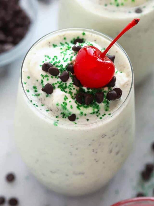 Shamrock Shake Recipe - Cheese Knees