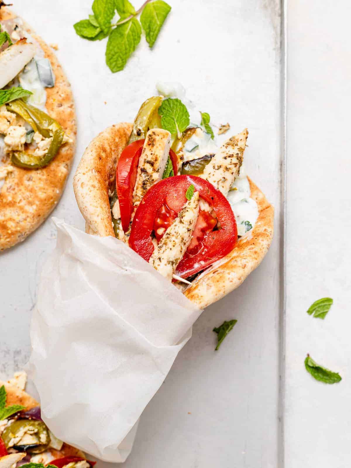 Sheet Pan Chicken Gyros - Cheese Knees