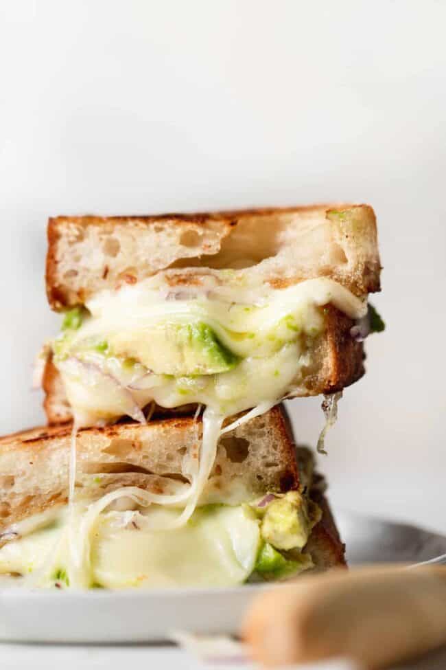 Avocado Grilled Cheese (ready in 15!) - The Cheese Knees