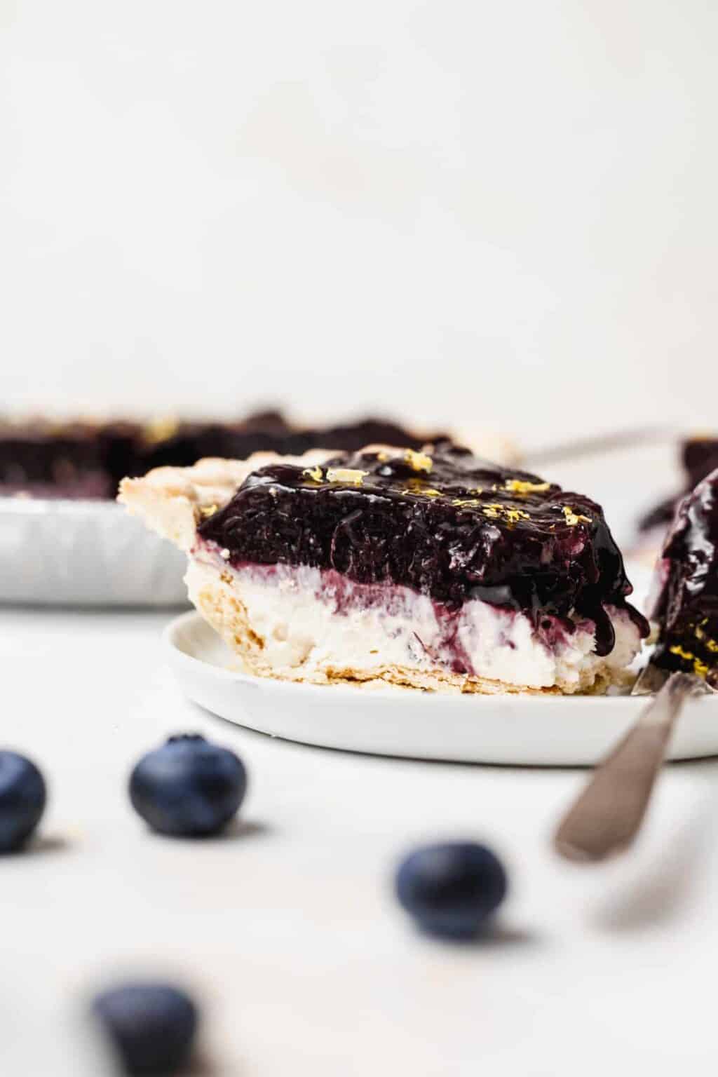 The Easiest Blueberry Cream Cheese Pie - Cheese Knees