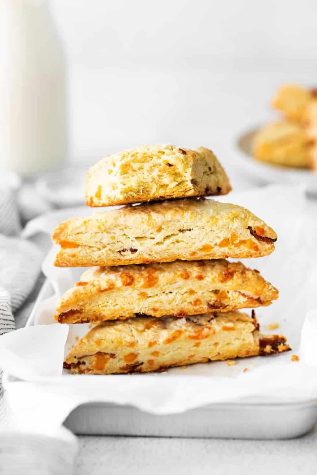 Bacon and Cheddar Scones (ready in under 1 hour!) - The Cheese Knees