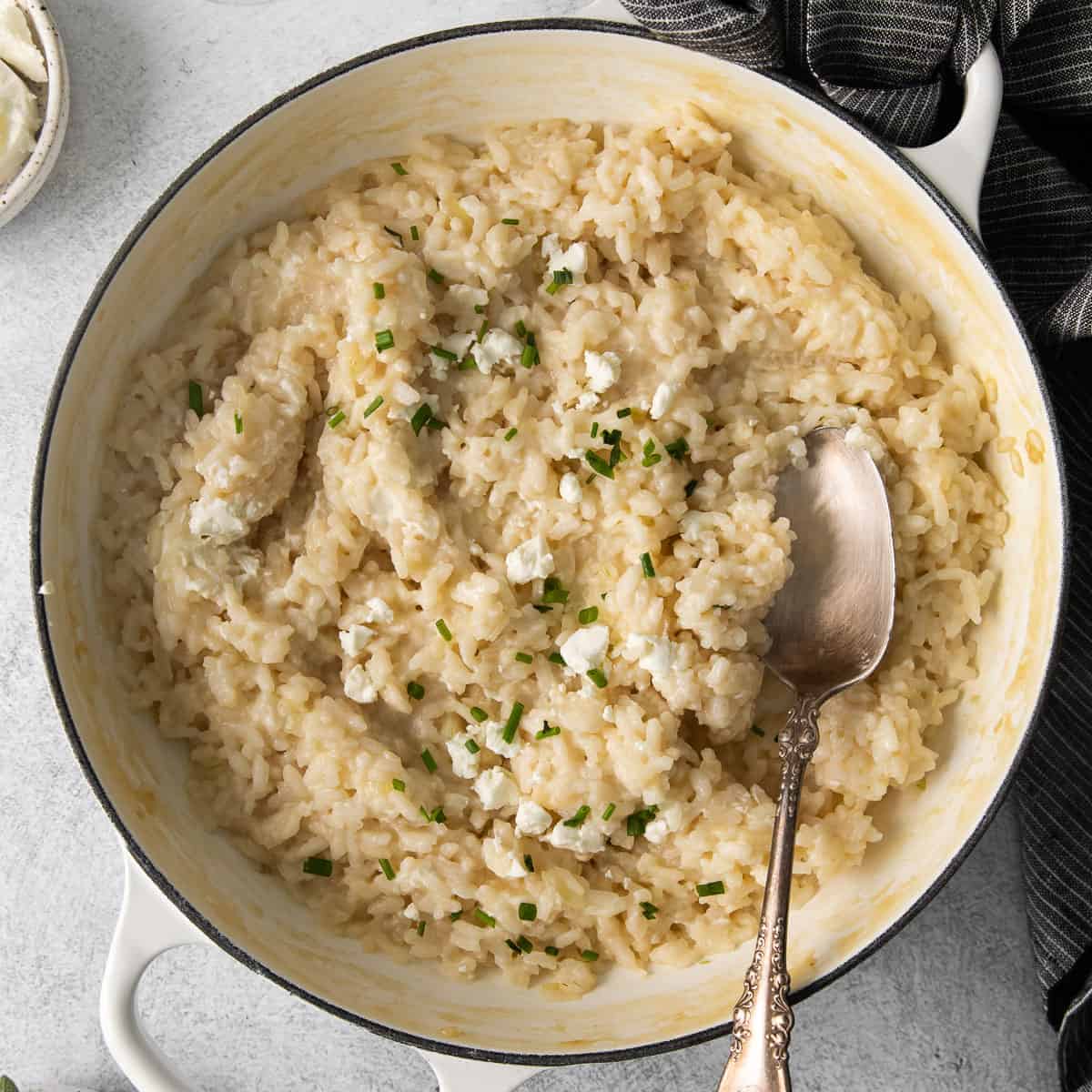 Easy Goat Cheese Risotto - The Cheese Knees