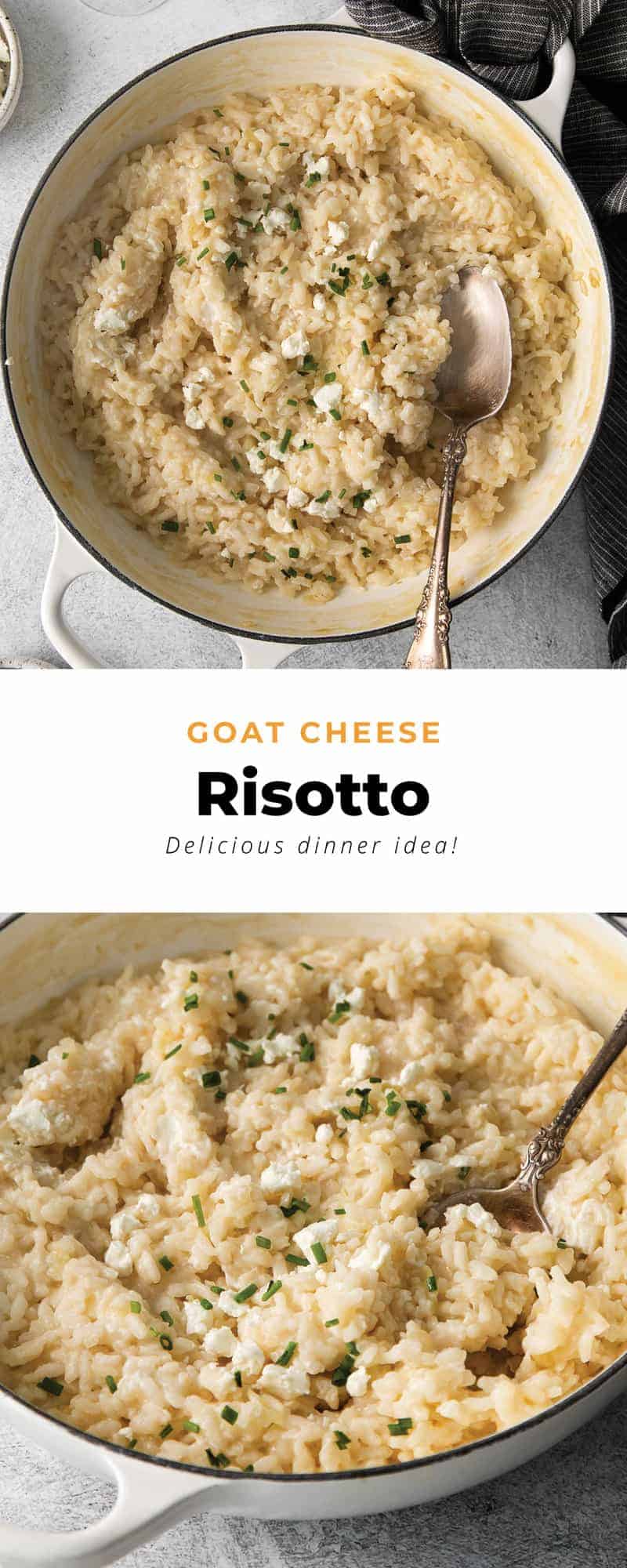 Easy Goat Cheese Risotto - The Cheese Knees