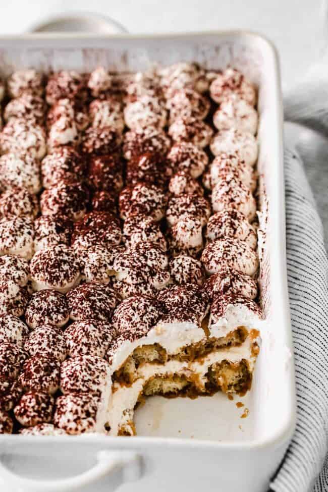 Classic Tiramisu (No Egg Yolks + 8 Ingredients) - The Cheese Knees
