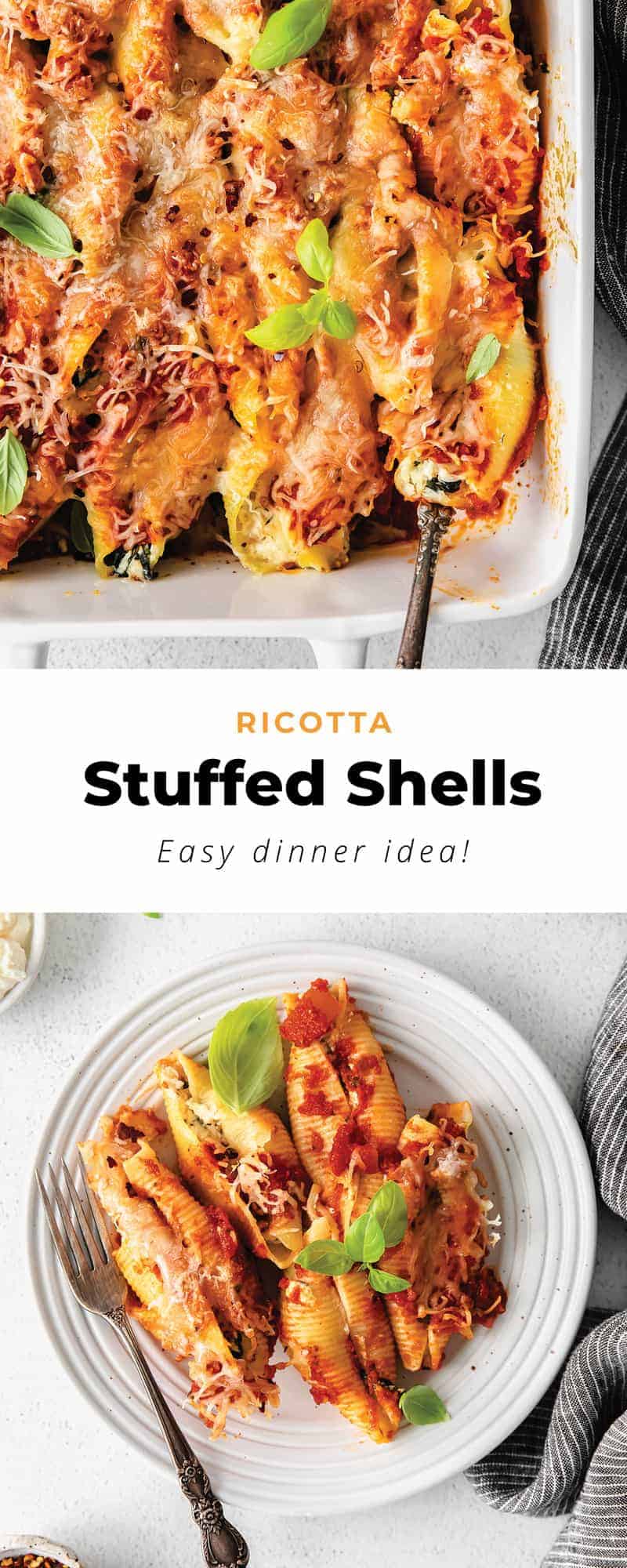 Ricotta Stuffed Shells - The Cheese Knees
