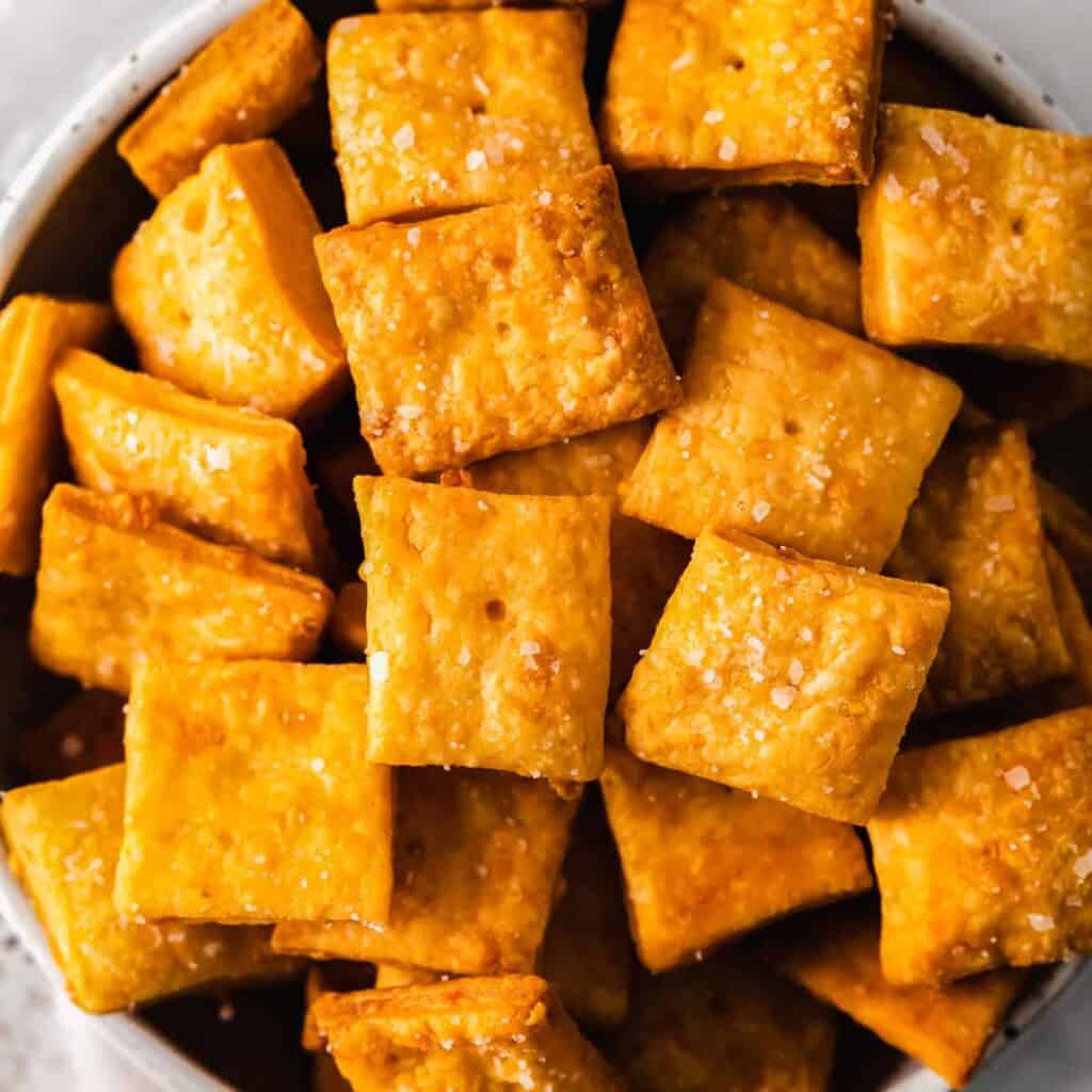 Homemade Cheez Its (real cheddar cheese) - The Cheese Knees