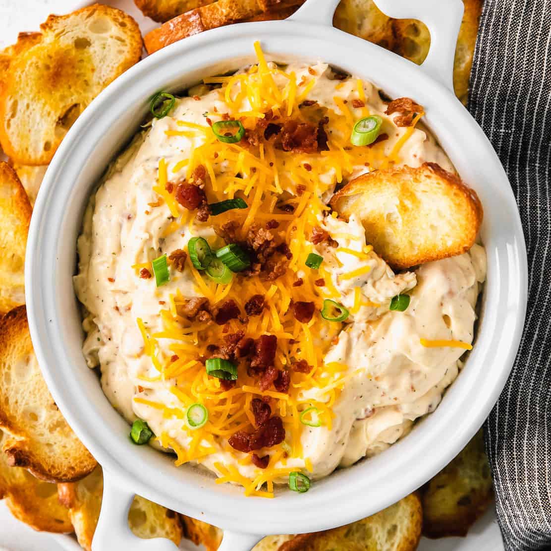 Chicken Bacon Ranch Dip - The Cheese Knees