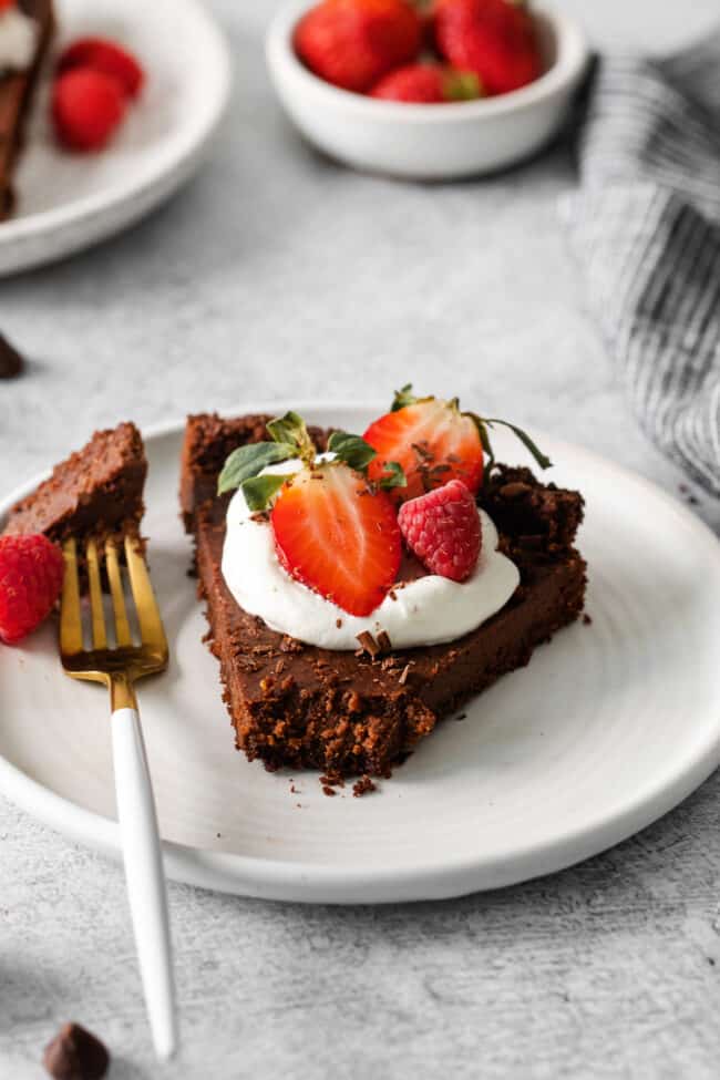 Chocolate Tart with Cream Cheese - The Cheese Knees