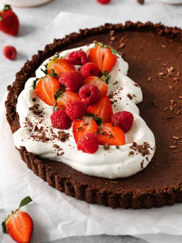 Cream Cheese Chocolate Tart - Cheese Knees 🧀