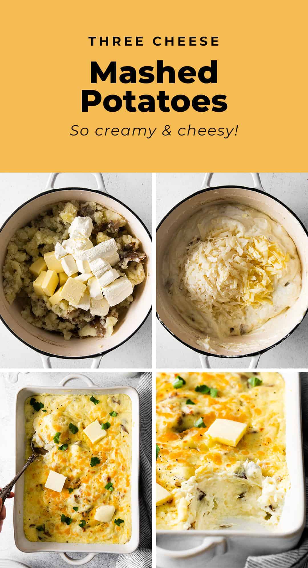 Cheesy Mashed Potatoes - The Cheese Knees