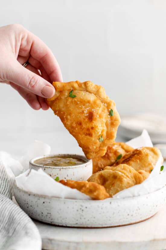 Simple Cheese Empanadas (pan-fried or air fryer!) - The Cheese Knees