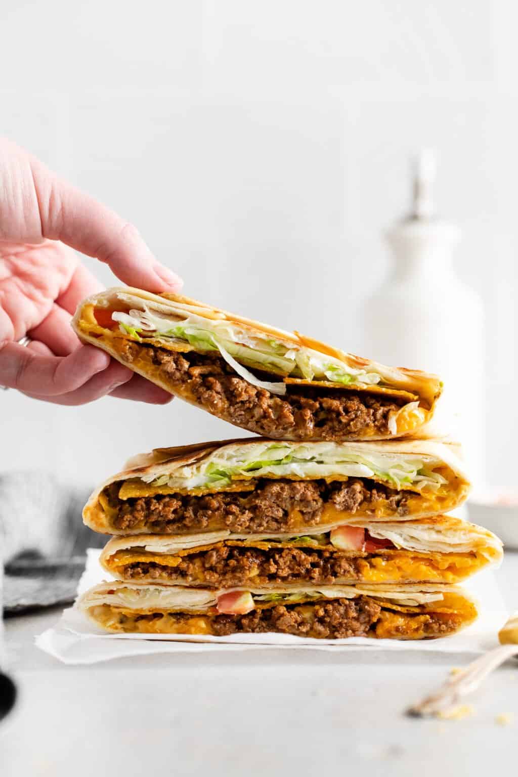 Copycat Cheesy Crunchwrap Supreme - The Cheese Knees