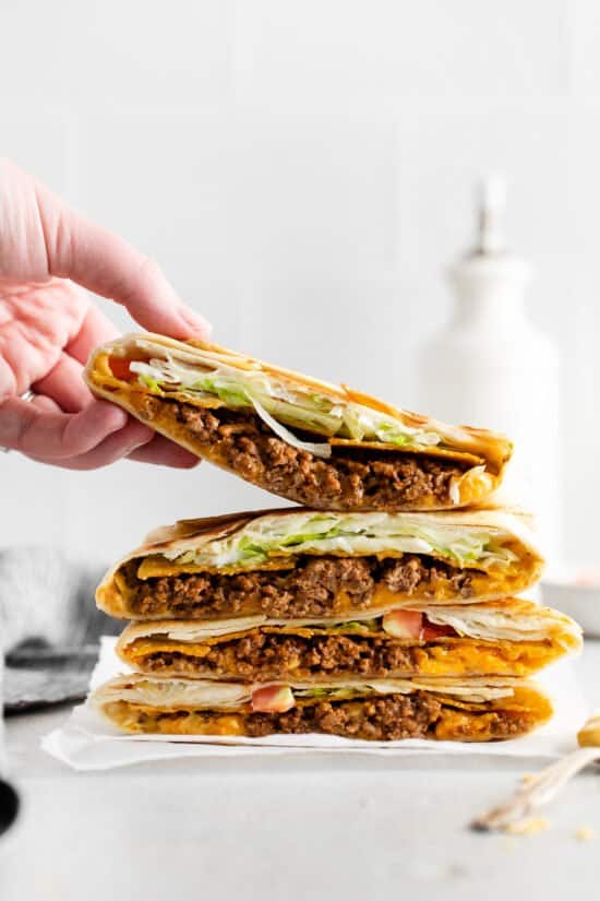 Copycat Cheesy Crunchwrap Supreme - The Cheese Knees