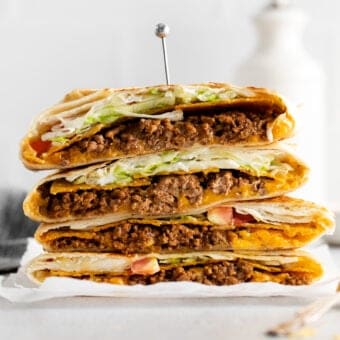 Copycat Cheesy Crunchwrap Supreme - The Cheese Knees