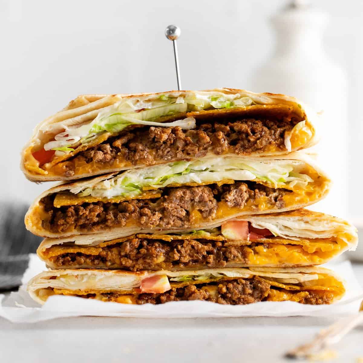 Copycat Cheesy Crunchwrap Supreme - The Cheese Knees