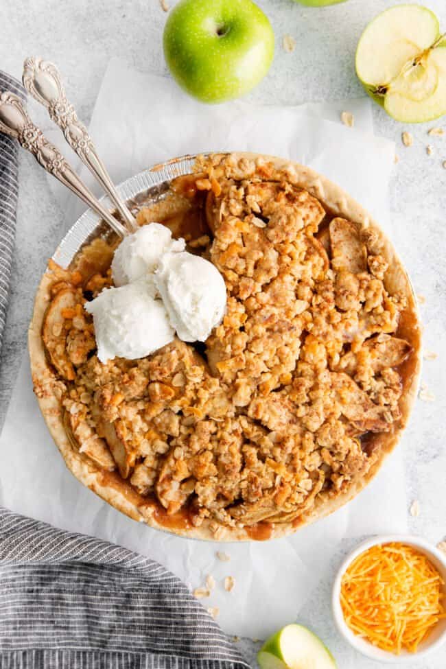 Apple Pie with Cheese - The Cheese Knees