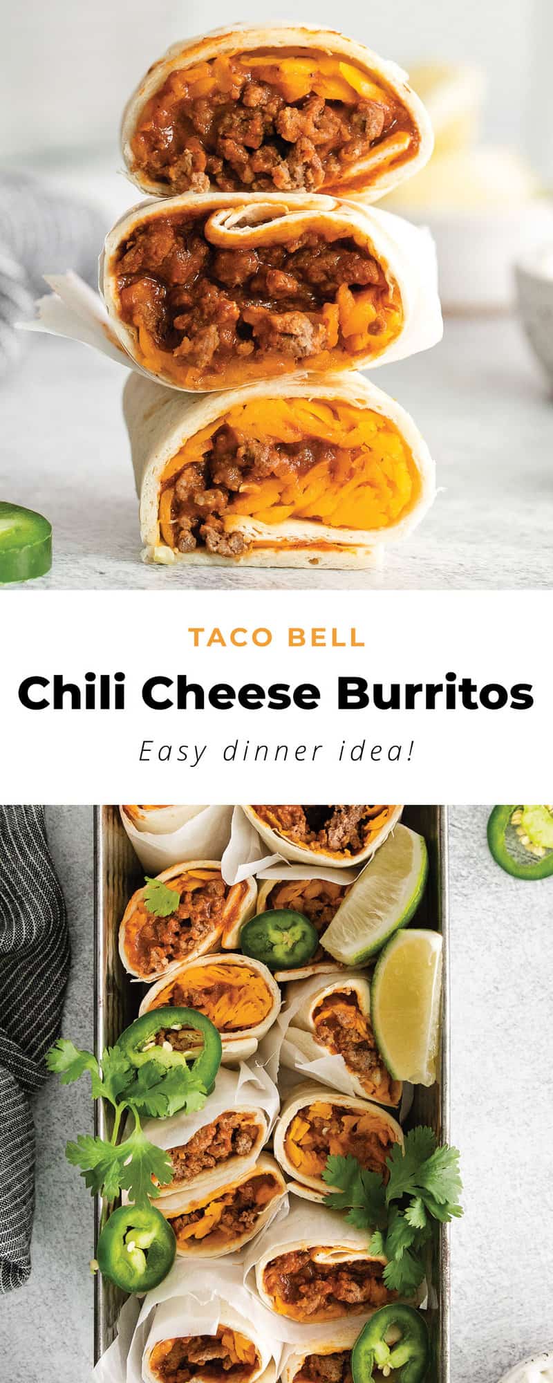 Copycat Taco Bell Chili Cheese Burrito - The Cheese Knees