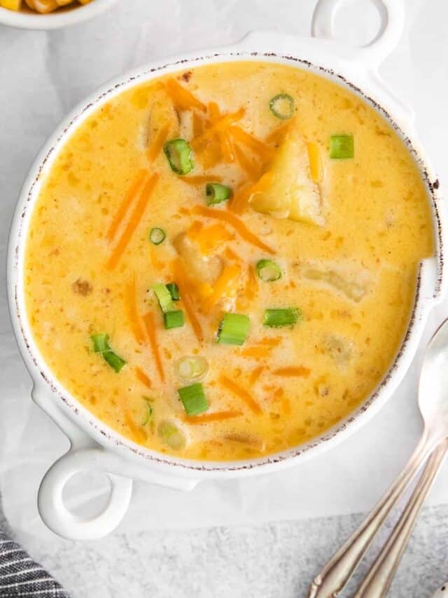 Best Corn Chowder Recipe - Cheese Knees 🧀