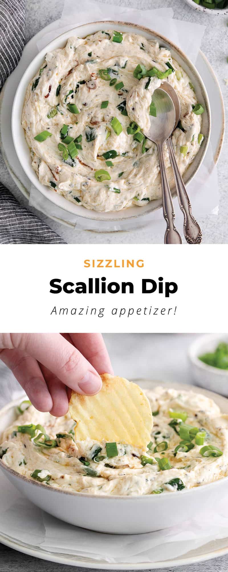 Sizzling Scallion Dip - The Cheese Knees