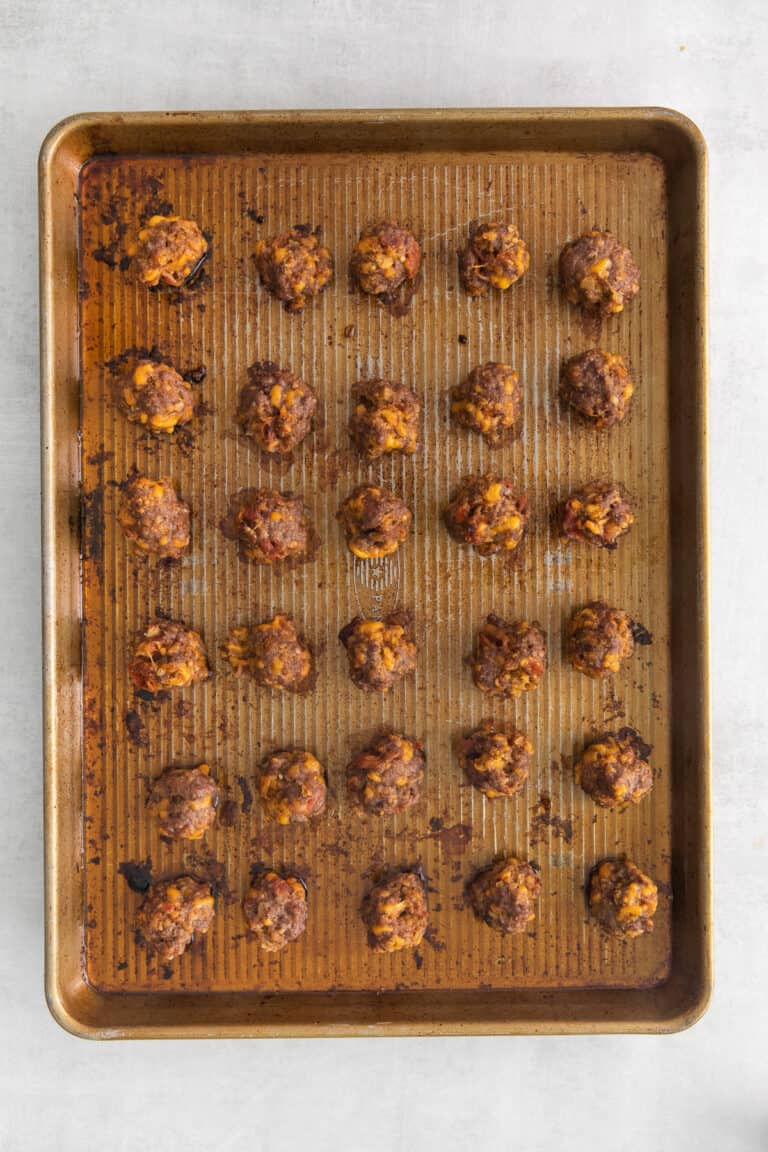 Cheeseburger Meatballs - The Cheese Knees