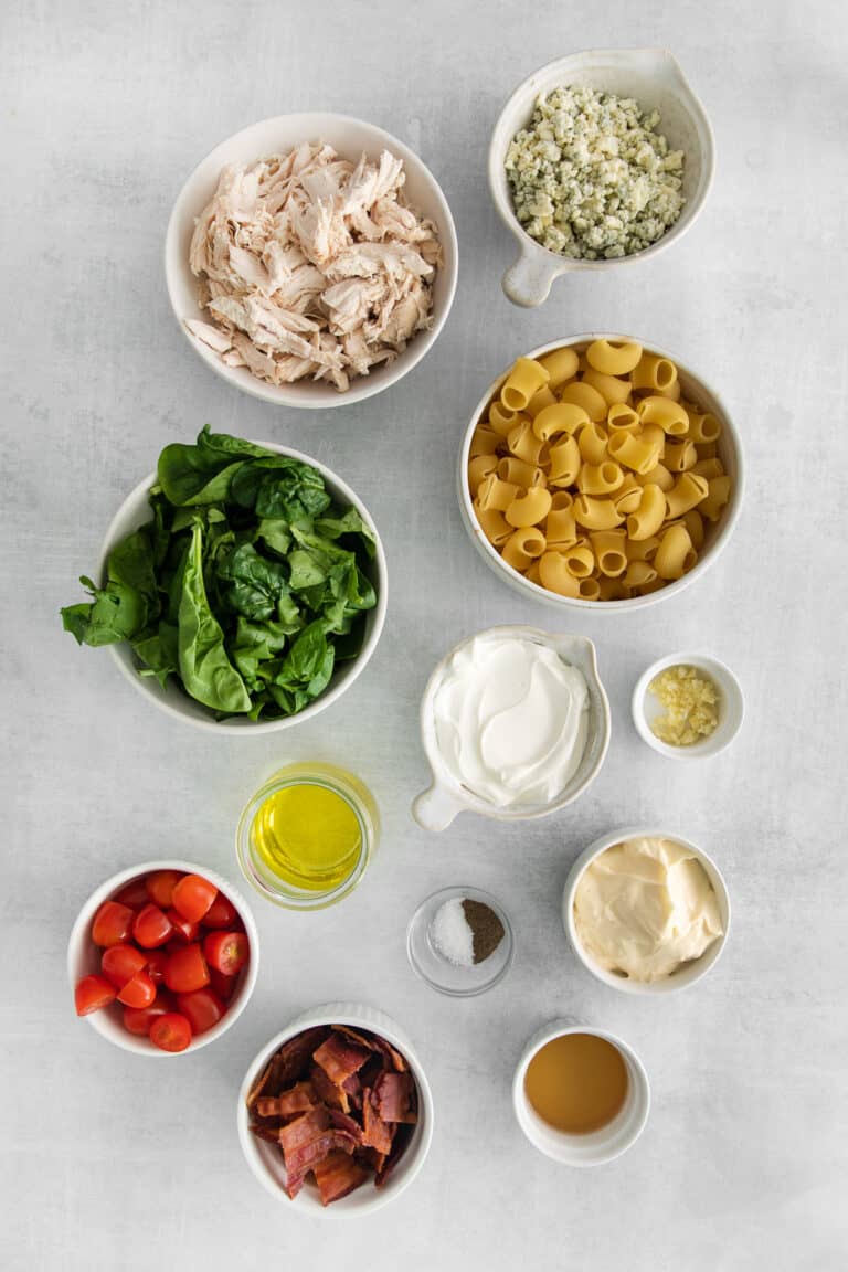 Gorgonzola Chicken Pasta Salad - The Cheese Knees