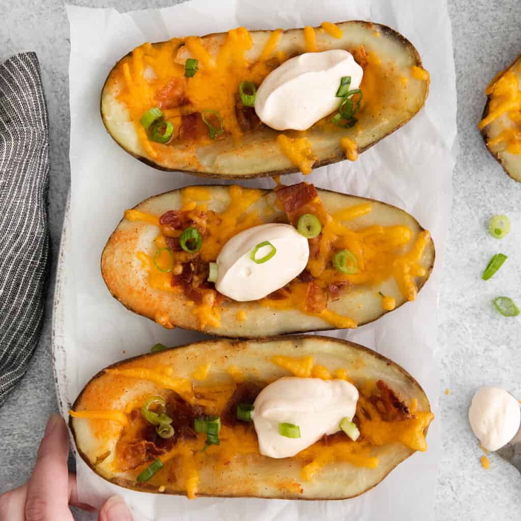 Cheesy Potato Skins - The Cheese Knees