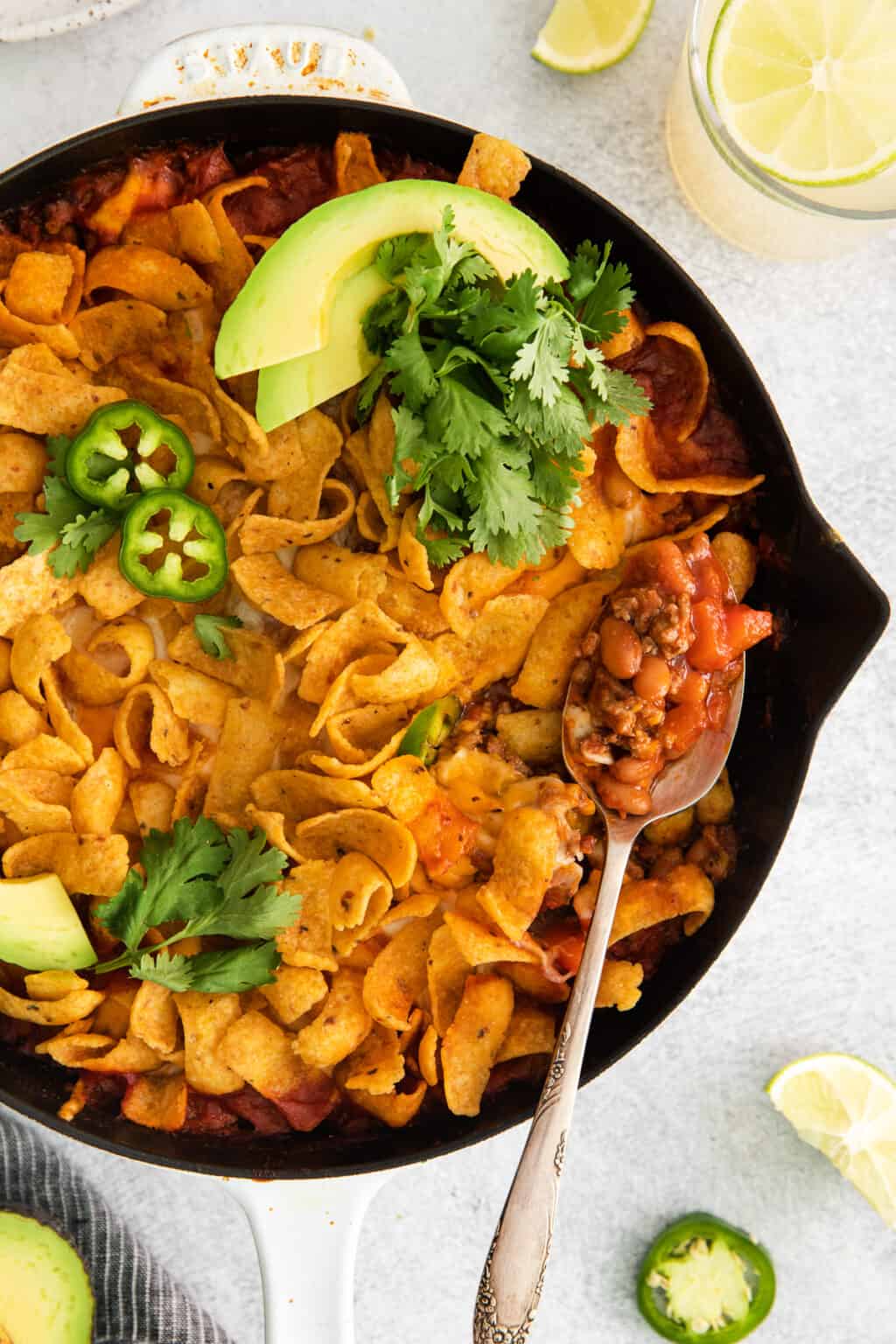 Cheesy Frito Taco Skillet - The Cheese Knees
