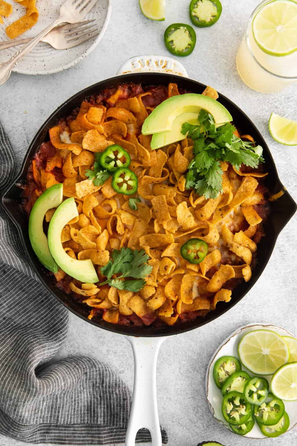 Cheesy Frito Taco Skillet - The Cheese Knees