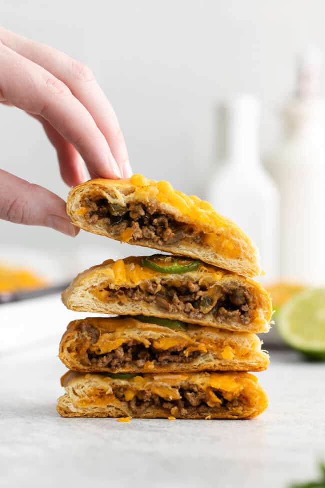 Easy Taco Pockets - The Cheese Knees