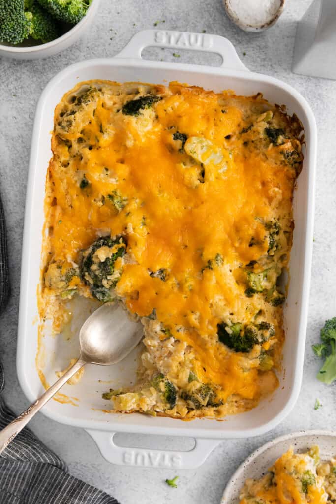 Broccoli Cheese Casserole - The Cheese Knees