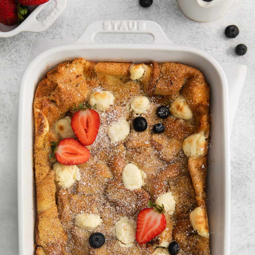 Cream Cheese French Toast Casserole - The Cheese Knees Cream Cheese French Toast Casserole - The Cheese Knees