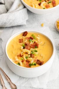 Mac and Cheese Soup - The Cheese Knees
