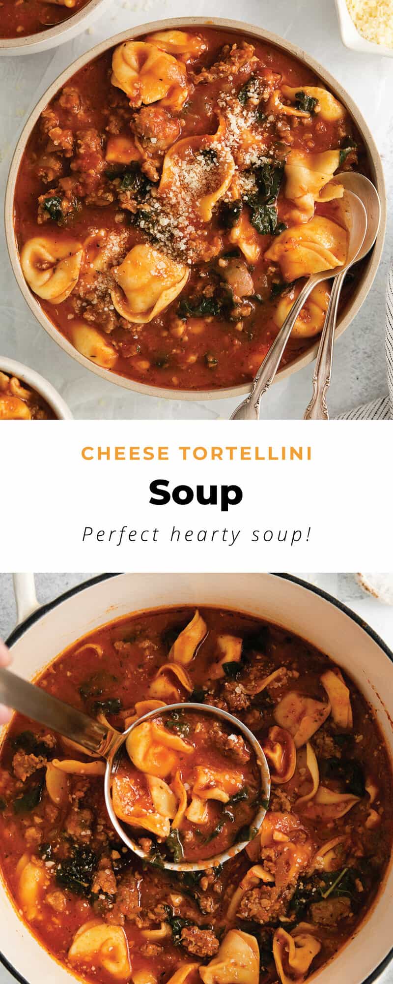 Cheese Tortellini Soup - The Cheese Knees