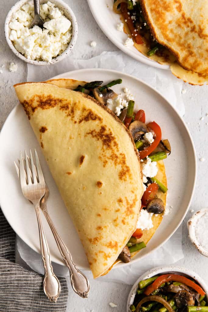Goat Cheese Crepes - The Cheese Knees