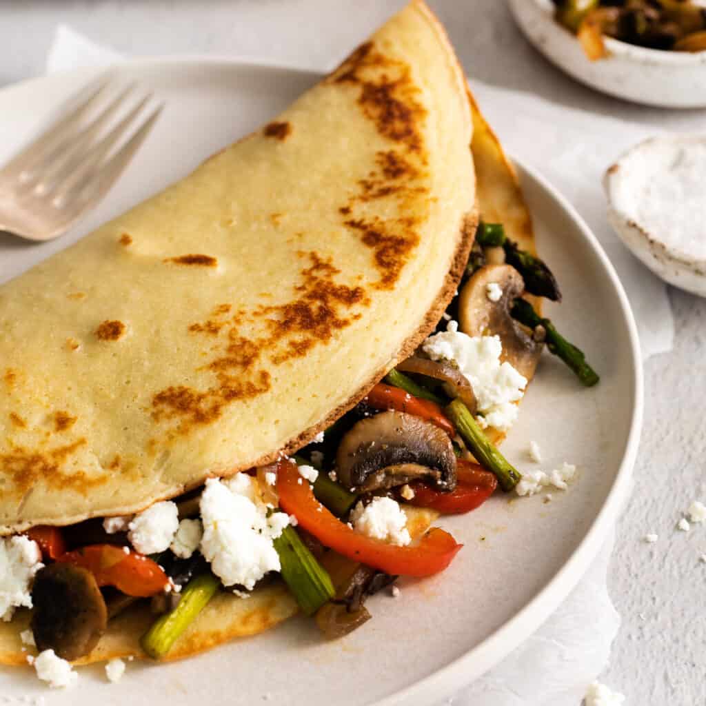 Goat Cheese Crepes - The Cheese Knees