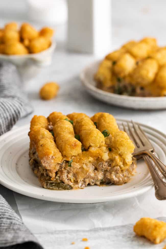 Tater Tot Hot Dish - The Cheese Knees