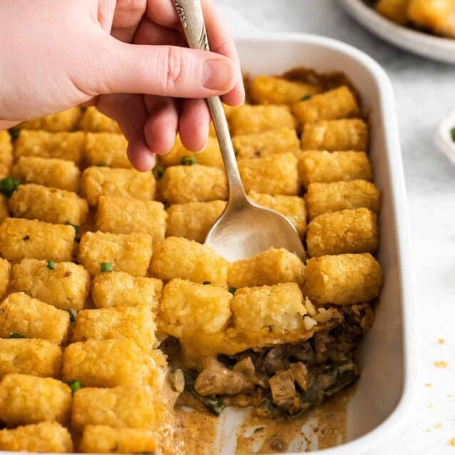 Tater Tot Hot Dish - The Cheese Knees