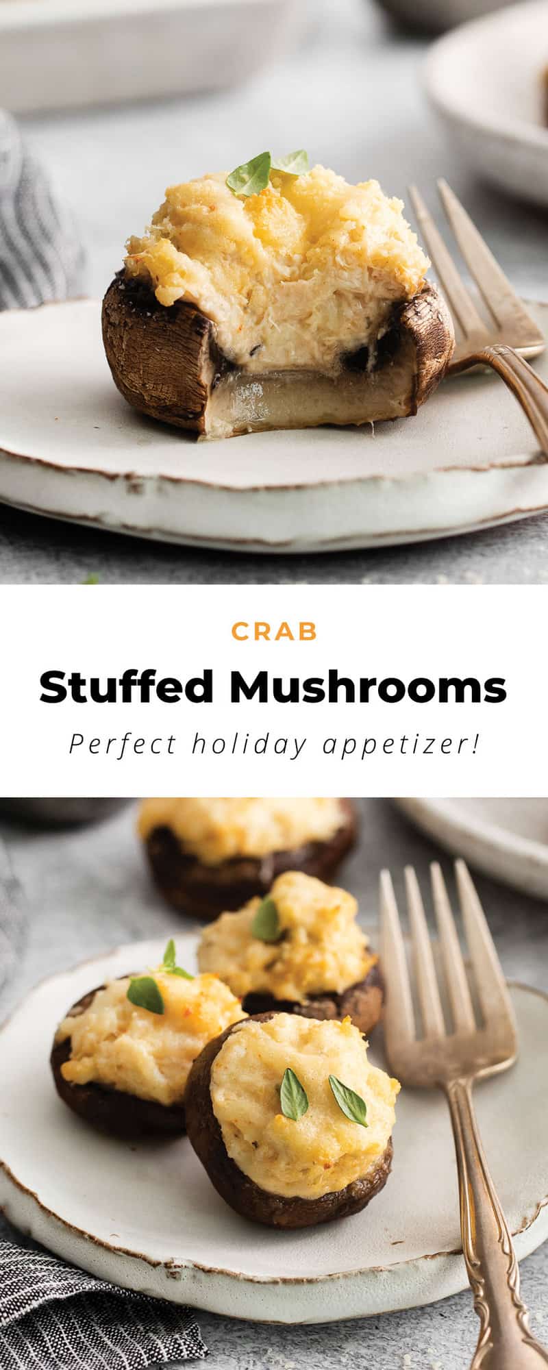 Crabbed Stuffed Mushrooms - The Cheese Knees