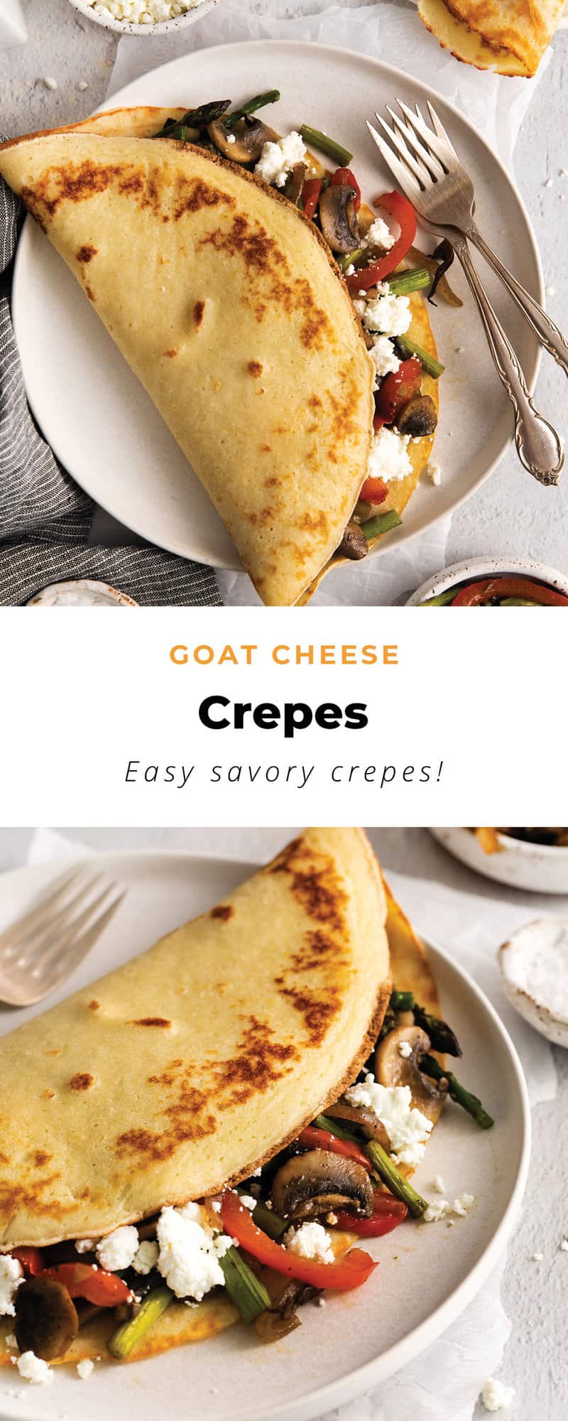 Goat Cheese Crepes - The Cheese Knees