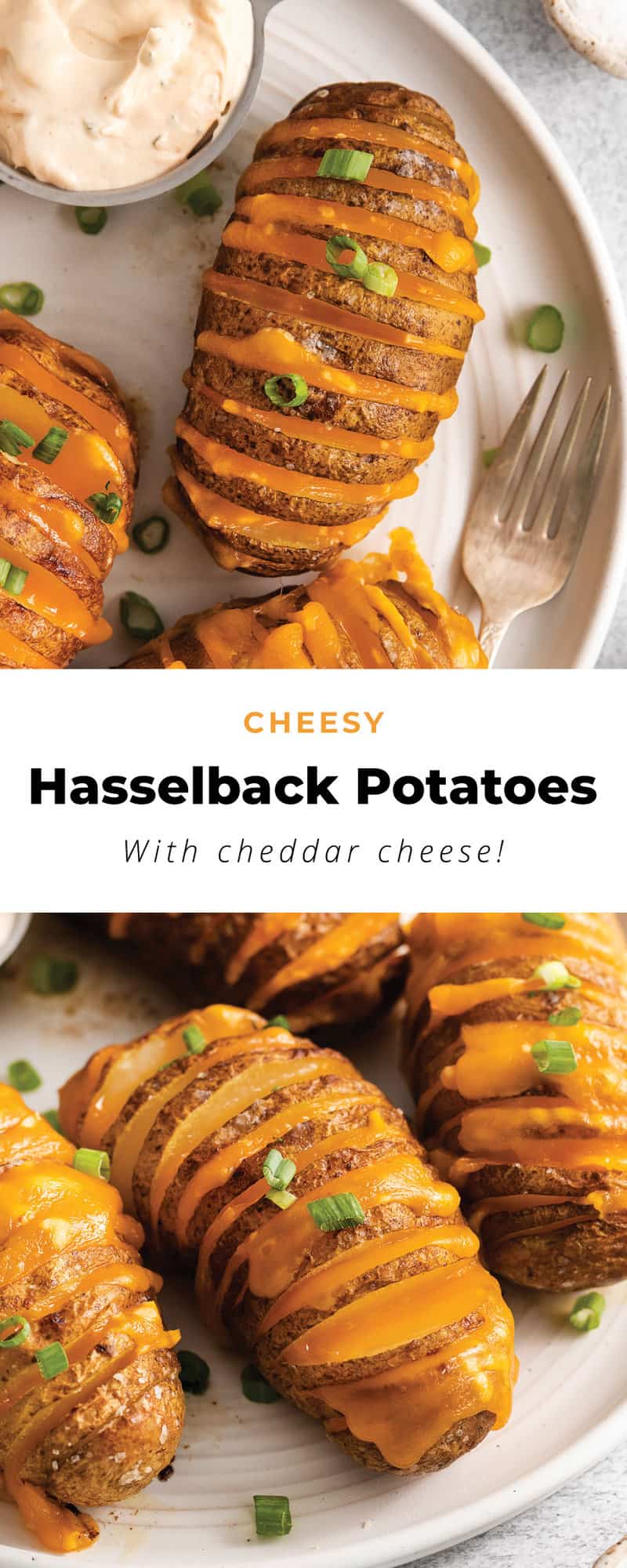 Cheesy Hasselback Potatoes - The Cheese Knees
