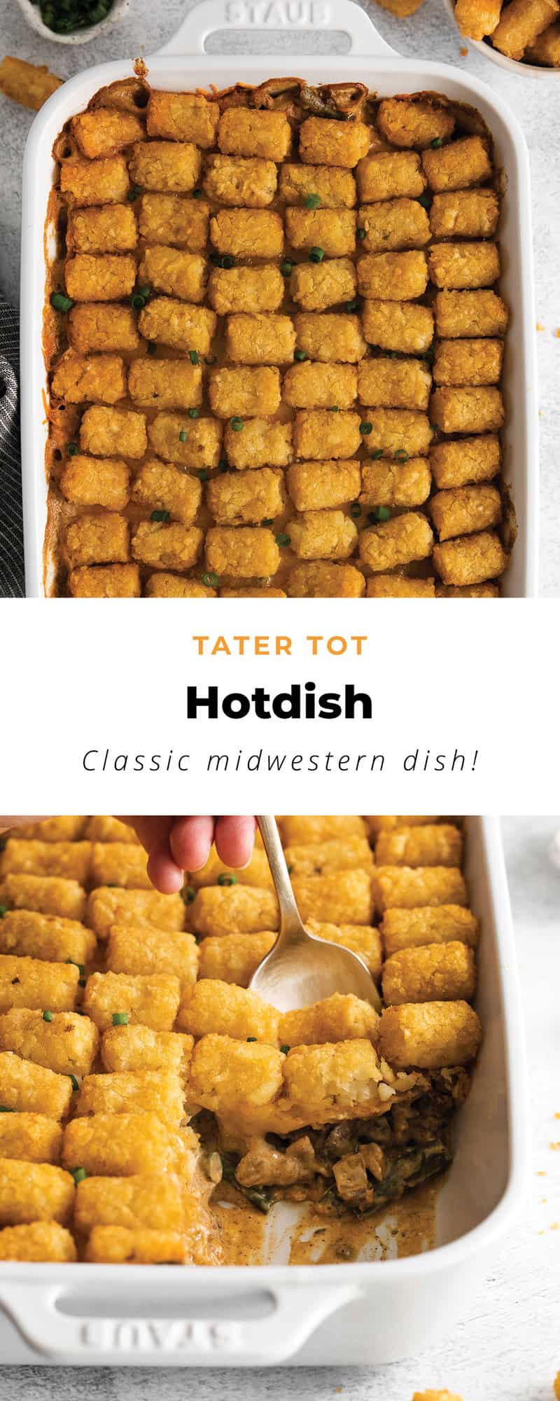 Tater Tot Hot Dish - The Cheese Knees