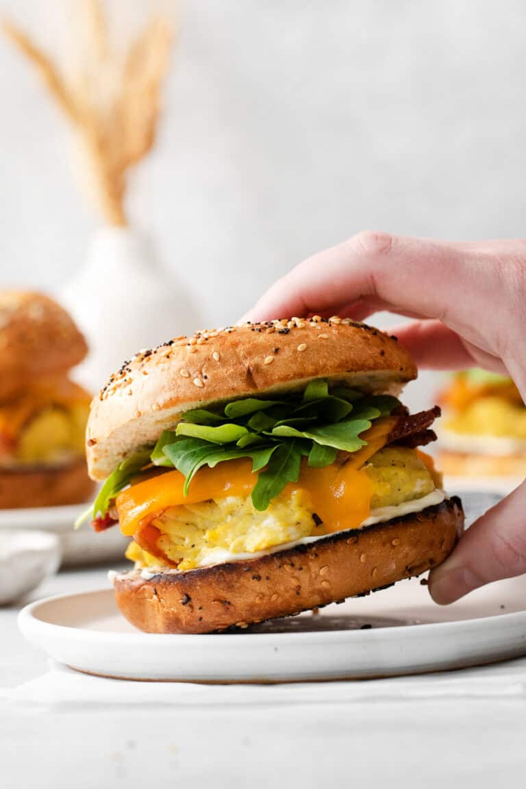 Bagel Breakfast Sandwich - The Cheese Knees
