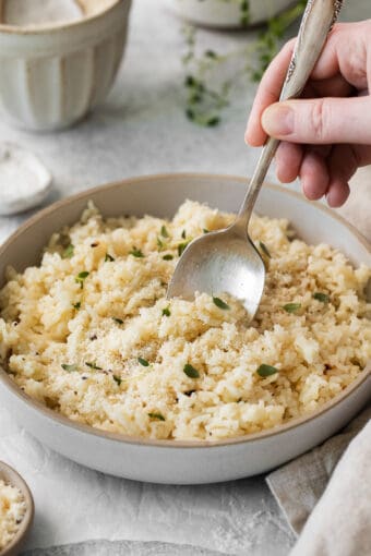 Simple Cheesy Rice - The Cheese Knees