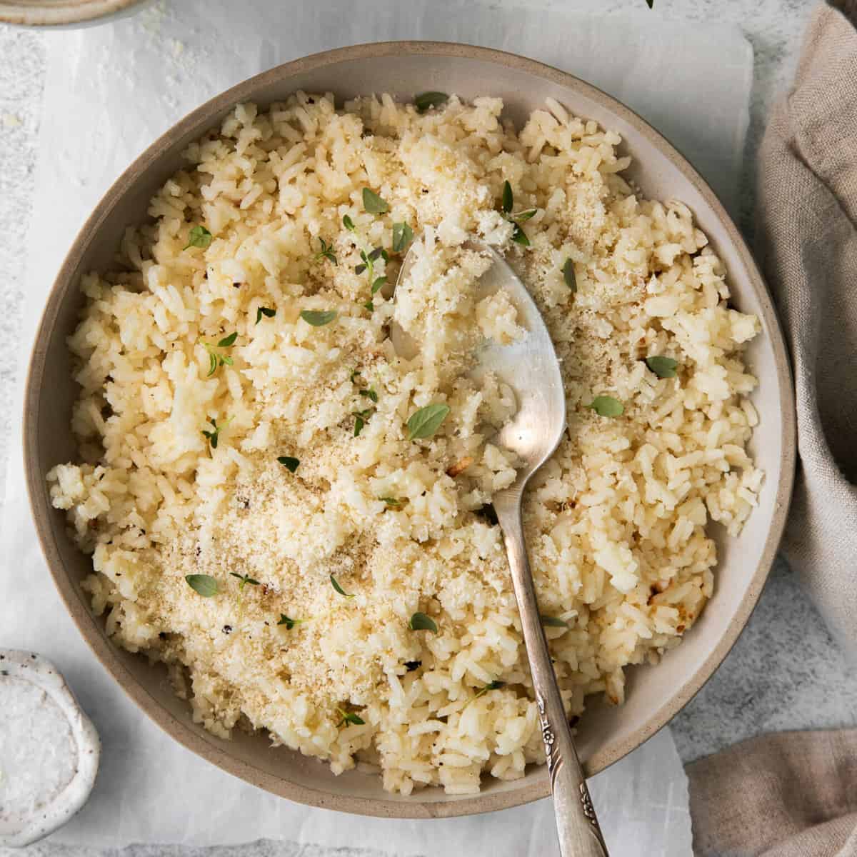 Simple Cheesy Rice - The Cheese Knees
