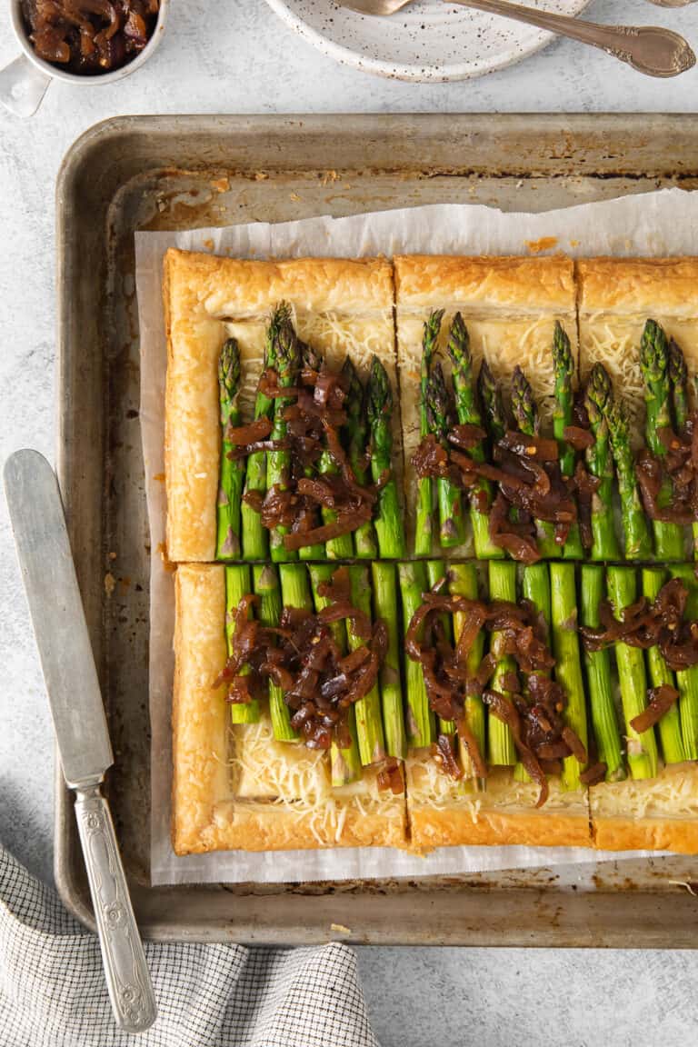 Easy Asparagus Tart - The Cheese Knees