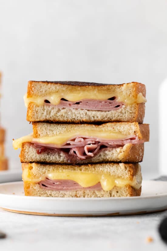 Grilled Ham and Cheese - The Cheese Knees