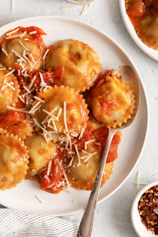 Easy Mushroom Ravioli - The Cheese Knees