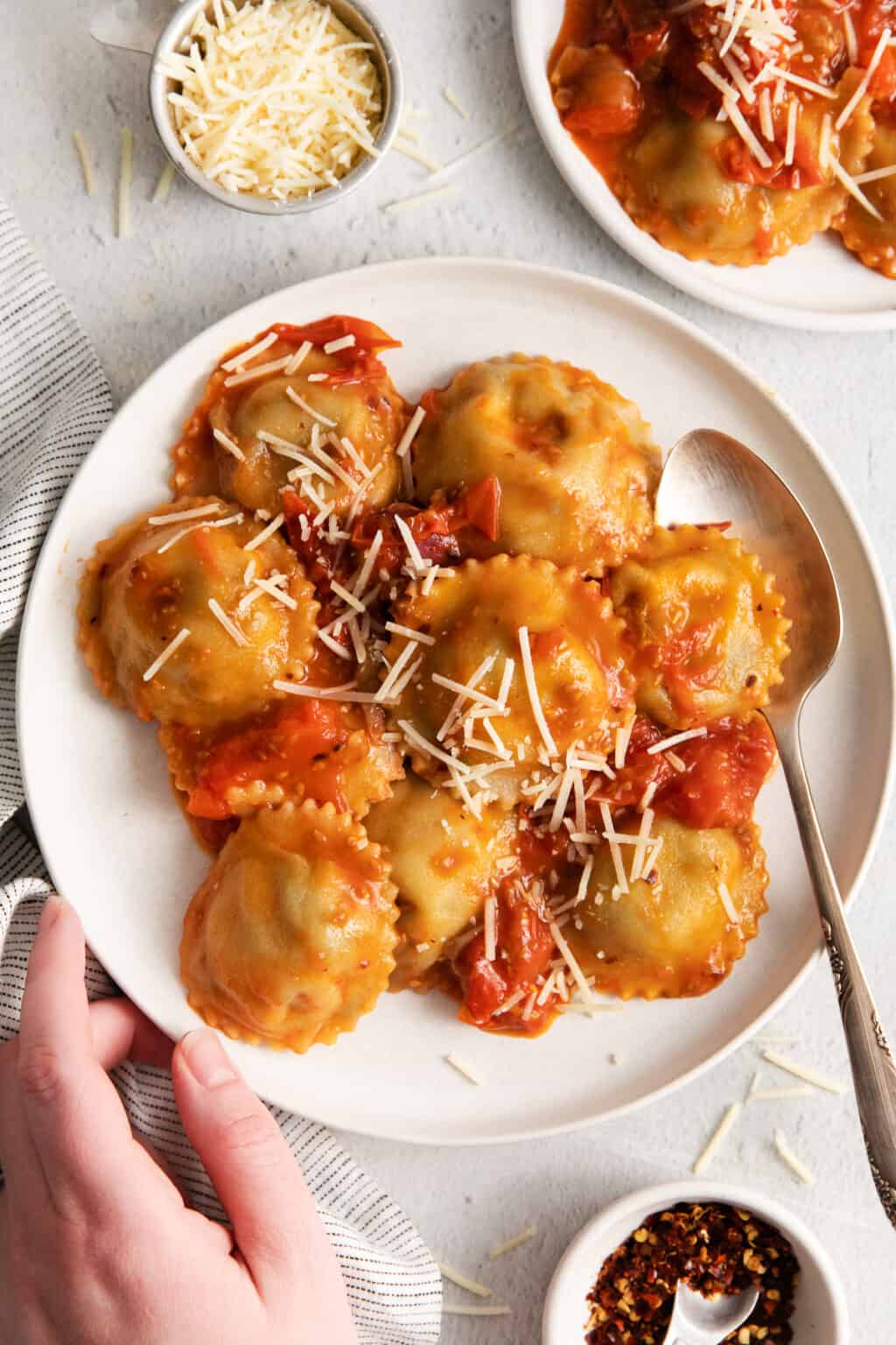 Easy Mushroom Ravioli - The Cheese Knees
